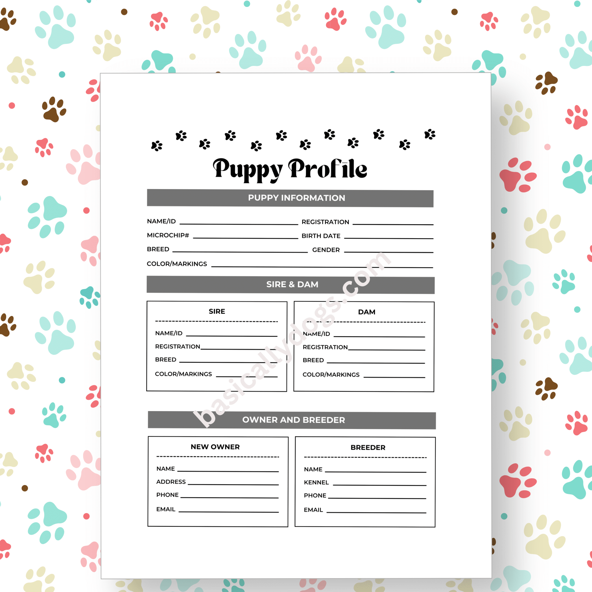Ultimate Free Printable New Puppy Checklist for Pet Parents