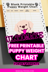 Stay Organized With a Free Printable Puppy Weight Chart for Pets