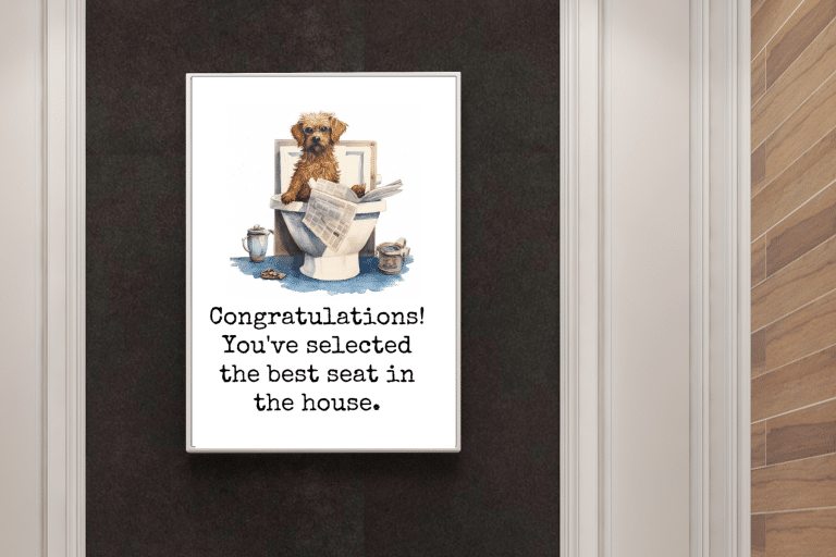 Best Free Printable Bathroom Wall Art for Dog Lovers