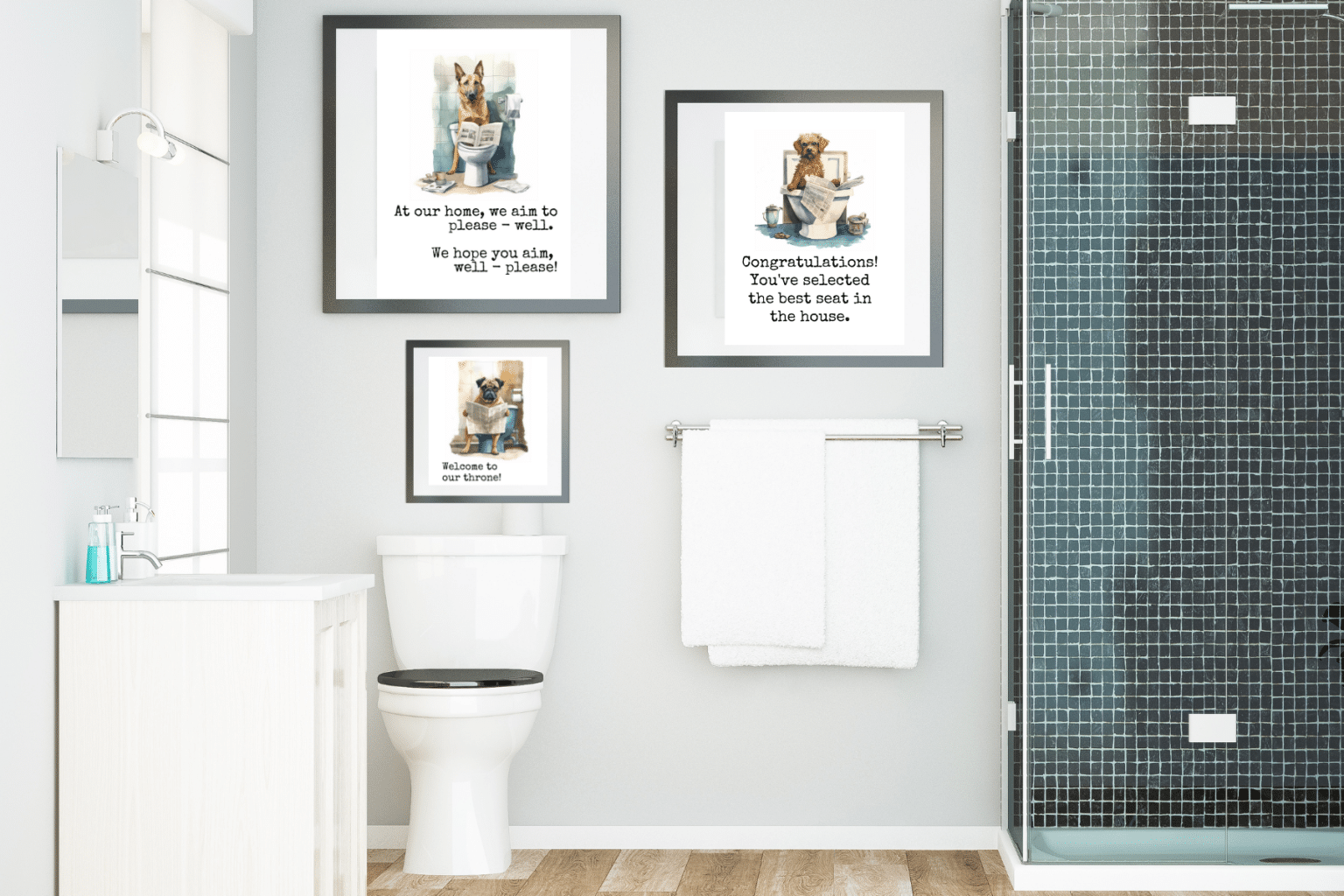 Best Free Printable Bathroom Wall Art for Dog Lovers