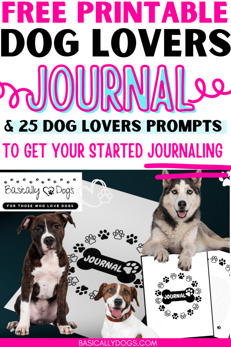 25 Journal Prompts with a Free Printable Journal for Dog Lovers ...