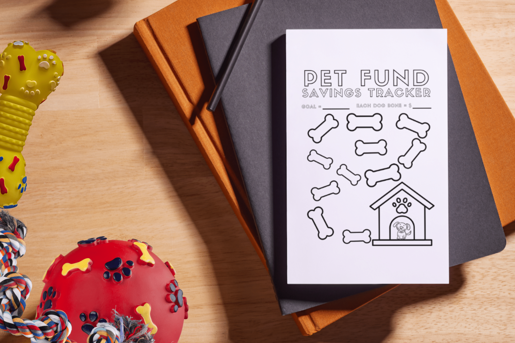 Free Printable Pet Fund Savings Tracker Coloring Pages - Basically Dogs