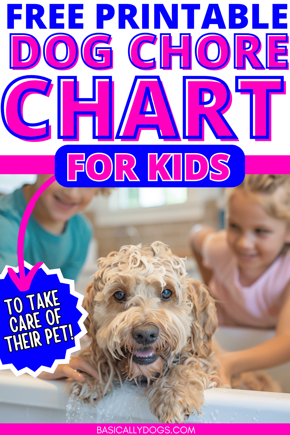 Best Free Printable Dog Chore Chart for Pet Responsibility for Kids ...