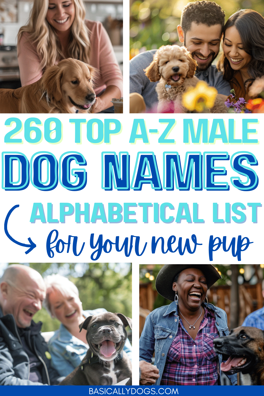 260 Top A-Z Male Dog Names Alphabetical List for a New Puppy ...