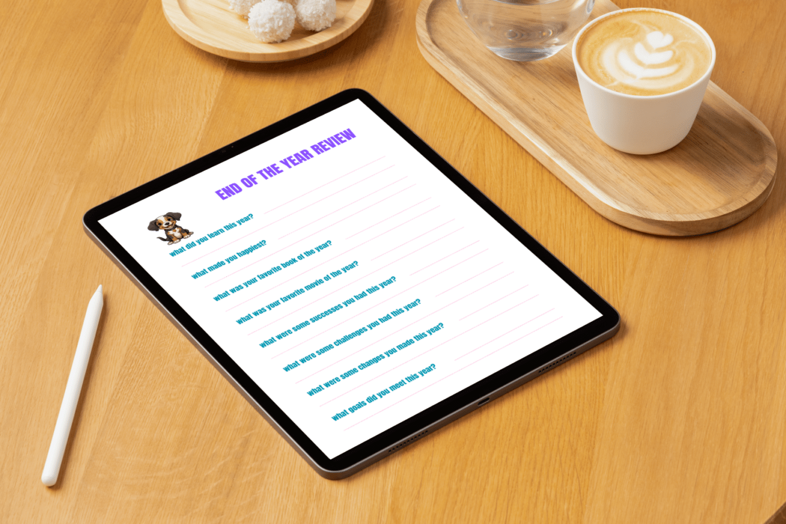 Free Printable Dog-Themed Yearly Goal Planner to Stay Organized ...