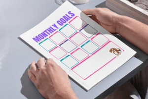 Free Printable Dog-Themed Yearly Goal Planner to Stay Organized ...