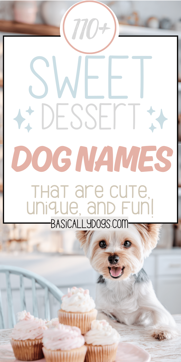 110+ Dessert Dog Names: Sweet, Cute, Unique, and Adorable - Basically Dogs